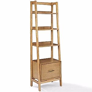 Crosley Furniture Landon Small Etagere Bookcase, Acorn