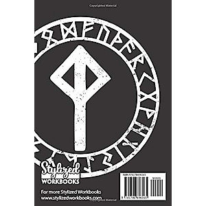 Viking Rune Meaning Balanced Joy: Blank Lined Notebook, Journal or Diary