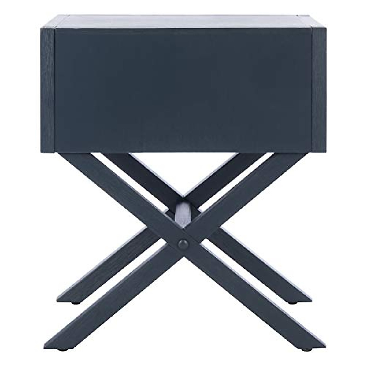 Safavieh Home Collection Odilia Navy and Gold 1-Drawer Nightstand