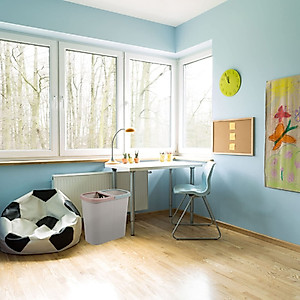 Ipetboom Sorting Trash Can Double Compartment Trash Can Bathroom Trash Can 2 Compartment Rubbish Can Outdoor Trash Can Bins Bathroom Garbage Can Plastic Office Cupboard White Ultra Thin