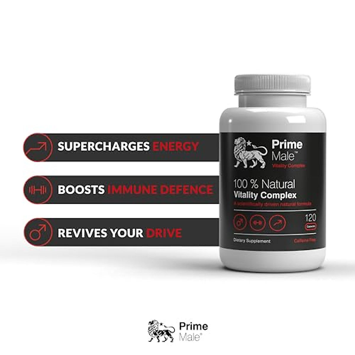 Prime Male Natural Testosterone Booster 120 Capsules