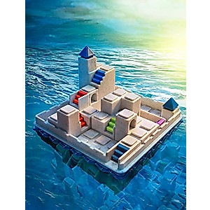SmartGames Atlantis Escape; a 3D Path-Building Travel Game for Kids and Adults, a STEM Focused Cognitive Skill-Building Brain Game - Brain Teaser for Ages 8 & Up, 60 Challenges.