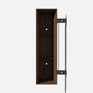 Veradek Pure Series Railing Planter - Plastic Hanging Planter for Outdoor Balcony/Fence | Durable All-Weather Use with Adjustable Brackets | Modern Décor for Flowers, Succulents, Hanging Plants