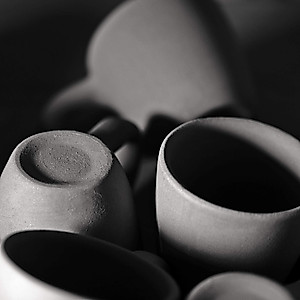 City to Cottage Handmade Light Sky Blue and White Polka Dot Ceramic 10oz/300ml Hot Chocolate, Coffee, Tea Mug, Cup with Large Handle, Unique Designer Pottery for Tea Lovers