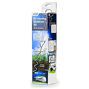 Camco 42563 Awning Stabilizer Kit , White