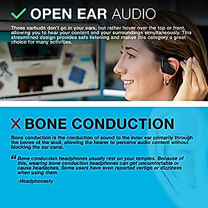 JLab Open Sport Open-Ear Earbuds | Safe, Secure Fit for Sport