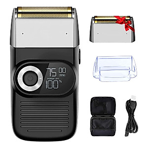 Head Shaver for Bald Men,2 in 1 Electric Shaver for Men, 3-Speed Adjustable Clippers for Men,Washable Foil Shaver with LCD Display,Professional Beard Trimmer with Replacement Blade