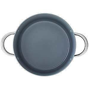 GreenPan Lima Hard Anodized Healthy Ceramic Nonstick 8QT Stock Pot with Lid, PFAS-Free, Oven Safe, Gray