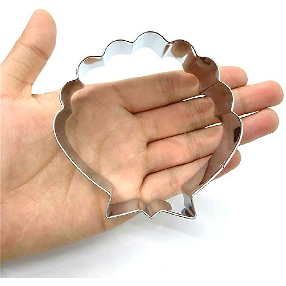 LILIAO Seashell Cookie Cutter - 3.2 x 3.2 inches - Stainless Steel