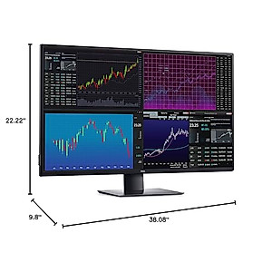 Dell U4320Q UltraSharp 43 Inch 4K UHD Computer Monitor - IPS Gaming Display, HDMI, USB-C, PC Monitor for High-Performance Gaming and Workstations (Renewed)