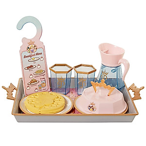 Disney Princess Style Collection Room Service Pretend Play Toy Set - with Serving Tray, Plate Cover, Pitcher & More for A Great Pretend Travel Experience - Girls Ages 3+