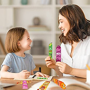 algpty 60 Pieces Cute Monster Bookmarks Bulk for Kids Saying Bookmarks for Girls and Boys Bookmarks for Teachers Students School Classroom Kids Party Favors Birthday Gifts for Kids Girls
