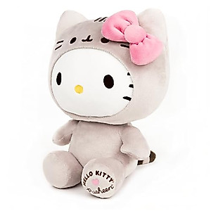 GUND Hello Kitty x Pusheen Stuffed Animal, Hello Kitty Costume Plush, Kawaii Plushie for Collectors, 9.5”