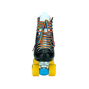 Moxi Skates - Rainbow Rider - Fun and Fashionable Womens Roller Skates | Asphalt Black | Size 7