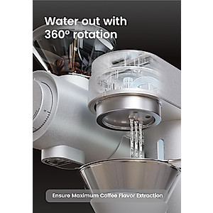 Gevi Professional Barista Coffee Machine | Smart Pour-over Drip Coffee Maker | Programmable Brew & Spin Speed | 51 Precise Grind Settings | Custom Recipes | Fast Heating Brewer for Home and Commercial