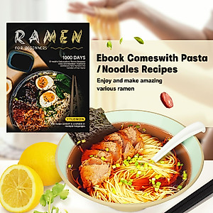 Ramen Bowls Set of Plastic,2 Sets of 20oz Double-sided Color Matching Serving Bowls With Chopsticks and Spoons for Salad Cereal,Essential Dinnerware for New Apartments Suitable as Housewarming Gifts