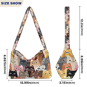 JSTEL Women Large Tote Top Handle Shoulder Bags Dragonfly Patern Ladies Handbag L