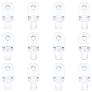 LifCratms 12Pcs Hardware Tilt Wand Tip, Transparent Repair Interior Window Blind Tilt Wand Tip for Broken Horizontal Blind Tilt Wand Vertical Blinds Replacement Parts