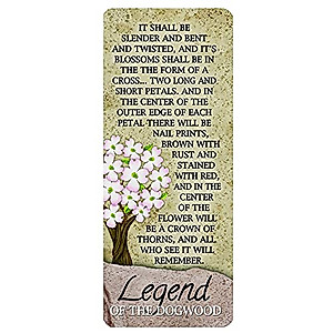 Legend of The Dogwood Thoughtful Pink 7 x 2.5 Cardstock Prayer Card Pack of 12