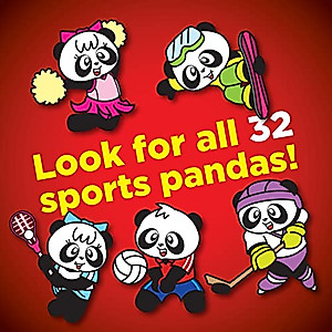 Meiji Hello Panda Cookies, Chocolate Crème Filled - 2.2 oz, Pack of 6 - Bite Sized Cookies with Fun Panda Sports