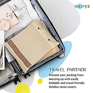 Vibrance Reusable Premium 100% Cotton Saree Covers, Eco-friendly and reusable cotton saree cover (16x14 inches) (24)