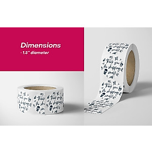 Cute Thank You Stickers (500 Count) Thank You for Supporting My Small Business Stickers 1.5” Round Waterproof Stickers Small Business Supplies Thank You Sticker Rolls - Skull Rose