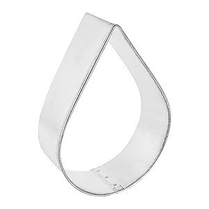R&M Teardrop/Raindrop 3.5" Tinplated Cookie Cutter