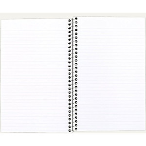 Mead Spiral Bound Notebook White, 3 Subject, College Rule, 6 x 9-1/2, Sold as 6 Pack (06900)