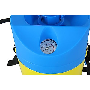 MOOCHI 1.3 Gallon Portable Lawn and Garden Pump Pressure Sprayer with Pressue Gauge Meter and Pressure Relief Valve, Safe Comfortable Usage