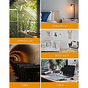 hoyiours Digital Hygrometer Indoor Thermometer Room Temperature and Humidity Monitor with 3s Fast Refresh, Thermometer Hygrometer Humidity Meter Humidity Gauge for Home, Baby Room, Greenhouse, Black