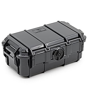 Evergreen 57 Waterproof Dry Box Protective Case - Travel Safe/Mil Spec/USA Made - for Cameras, Phones, Ammo Can, Camping, Hiking, Boating, Water Sports, Knives, & Survival (Black)