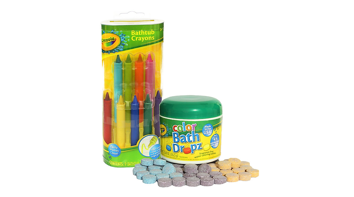 Crayola Bathtub Crayons & Bath Drops | Colorful Bath Fun for Kids