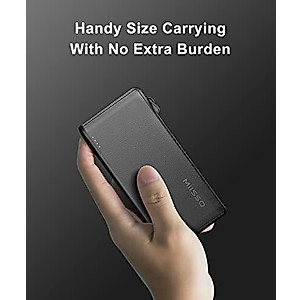 Portable Phone Charger Power Bank 10000mAh Built in Cables Slim Battery Pack USB C Fast Charging External Backup Battery Compact Travel Charger With Cords for iPhone 14/13/12/11/XS/XR/8/7/6,Samsung
