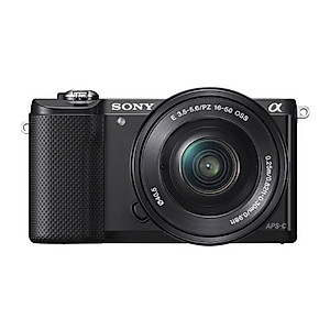 Sony Alpha a5000 Mirrorless Digital Camera with 16-50mm OSS Lens (Black)