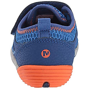 Merrell Bare Steps H20 Water Shoe, Blue/Orange, 8 US Unisex Little Kid