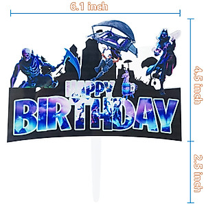 Exquisite Acrylic Cake Topper Video Game Birthday Cake Topper for Gamers' Birthday Party Cake Decorations, Perfect for Large Size Cake