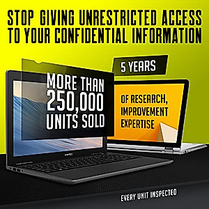 VINTEZ 14 Inch - 16:9 Aspect Ratio - Laptop Privacy Screen Filter for Widescreen Laptop - Anti-Glare - Anti-Scratch Protector Film - Data Confidentiality Shield