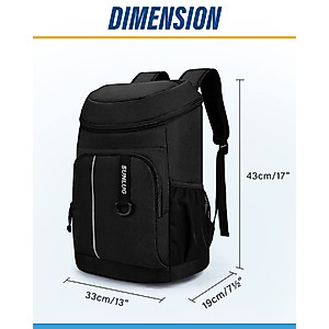SUNLUG Cooler Backpack 30 Cans Leakproof Backpack Cooler, Insulated Lightweight Backpack Large Cooler Backpacks for Men Women to Picnics, Camping, Beach