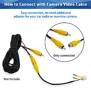 Android Car Stereo Radio RCA Plug 10 Pin Radio Backup Camera RCA Wiring Adapter Connector Cable