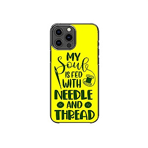 My Soul Is Fed With Needles And Threads Sarcastic Funny Pattern Art Design Anti-Fall and Shockproof Gift iPhone case (iPhone 6+/6s+)