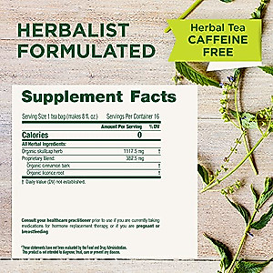 Traditional Medicinals Tea, Organic Stress Ease, Relieves Tension, Promotes Relaxation, 16 Tea Bags