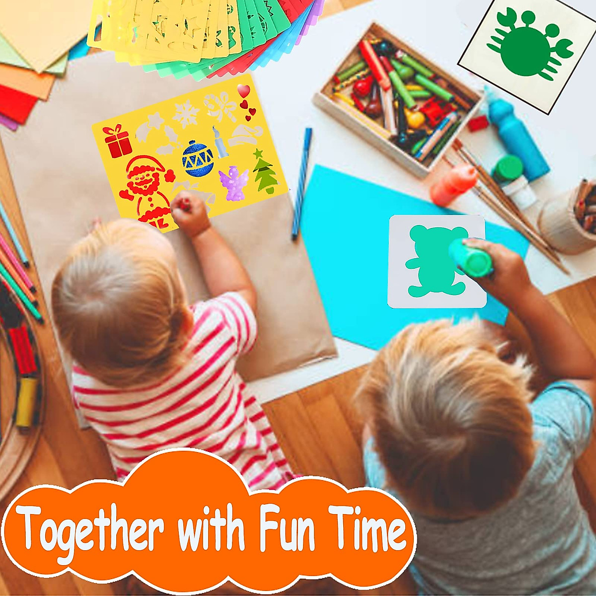 Stencils for Kids, 32 pcs Plastic Drawing Stencils Kits Animals Shape Stencils for Kids Boys Grils Crafts School Art Projects