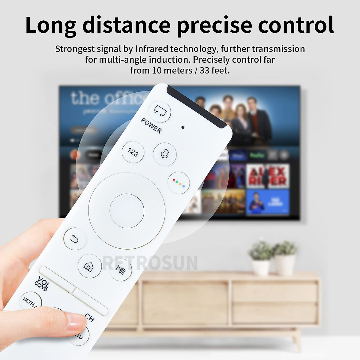 New BN59-01312Q Voice Replacement Remote Control for Samsung QLED Frame Smart 4K UHD HDTV QN43LS03RAF QN49LS03RAF QN55LS03RAF QN65LS03RAF QN43LS03RAFXZA QN49LS03RAFXZA QN55LS03RAFXZA QN55LS01RAFXZC