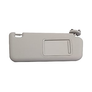 Dasbecan Front Right Passenger Sun Visor Gray Compatible with Toyota RAV4 2006 2007 2008 2009 2010 2011 2012 2013 Replaces# 74310-42452-B2