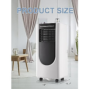 Portable Air Conditioner WANAI 8000BTU Air Conditioner Cooling up to 250sq.ft, 3-in-1 Portable AC Unit with Remote Control, 24H Timer & LED Display, Suitable for Bedroom, Living Room, Office