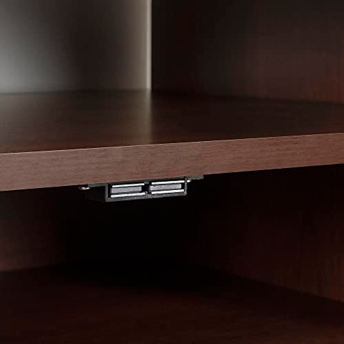 South Shore Axess Microwave Cart on Wheels, Royal Cherry