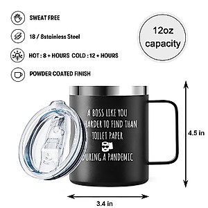 ZAHUOMUG Boss Gifts Mug,Best Boss Gifts for Men,Appreciation for Boss Day Birthday Christmas Going Away Farewell Congratulation,Best Boss Ever,Boss Gifts Ideas,Boss Mug 12oz