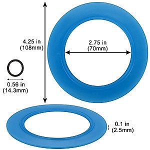 2 Pack 7301111-0070A Flush Valve Seal Kit for American Standard Toilet Valve Seal for Champion 4 Tank and Eljer Toilets Flush Valve Gasket