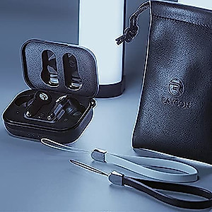 Raycon Work Earbuds Bluetooth Wireless Earphones with Microphone- Stereo Sound in-Ear Bluetooth Headset True Wireless Earbuds with 32 Hours of Battery Life (Carbon Black)