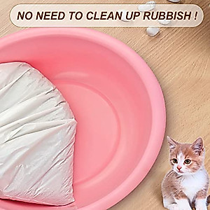 Sifting Cat Litter Box Liners Bags with Holes- Durable with Drawstring Scratch Resistant Waste (1, 36x18 Inch (Pack of 7))